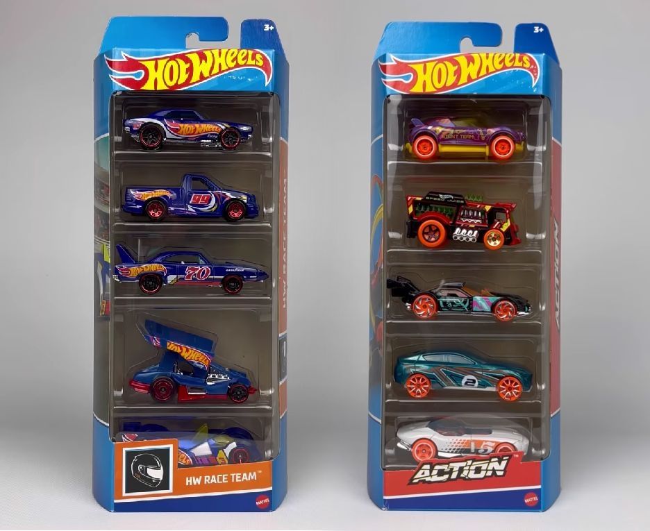 HW Race Team & Action 5-Packs