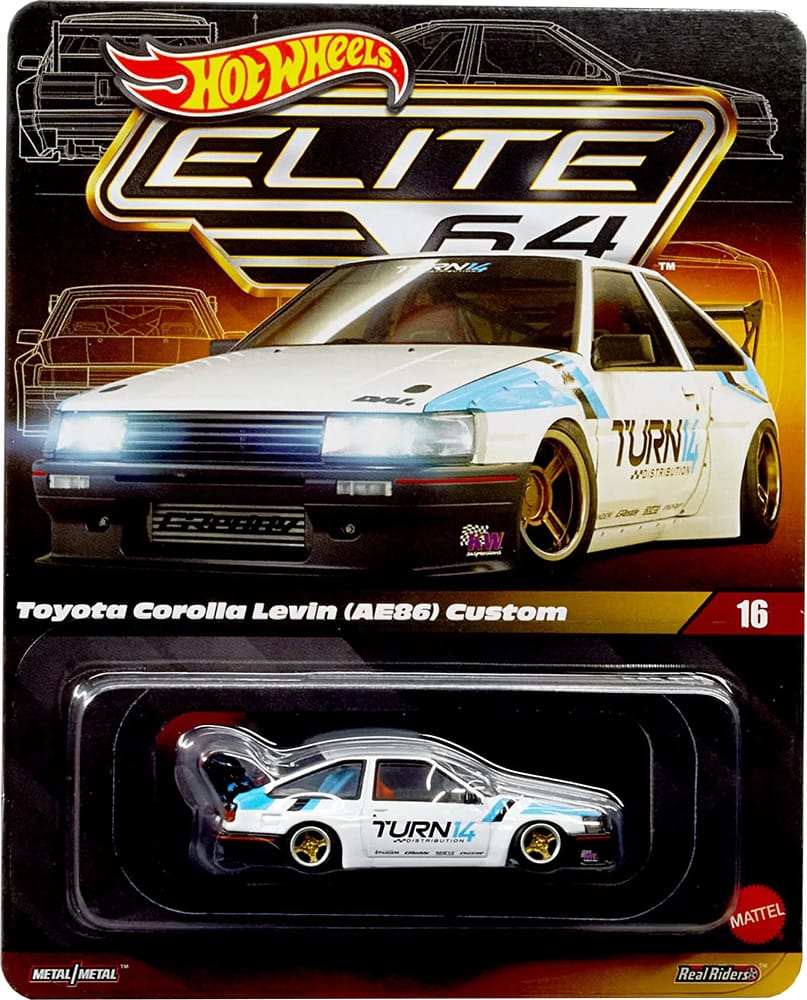 Hot Wheels Elite 64 Toyota Corolla Levin (AE86) Custom