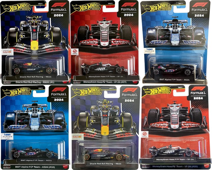 Hot Wheels Premium Formula 1 2024 - Mix 1